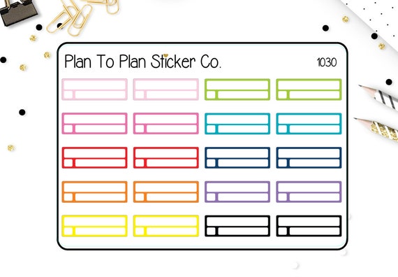 1030reminder/task Trackers Planner Stickers. | Etsy