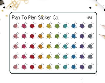 Needle and Thread Planner Stickers Printed Stickers - Etsy