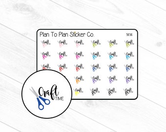 Craft Time Planner Stickers Craft Time Stickers Craft Stickers Hobby ...