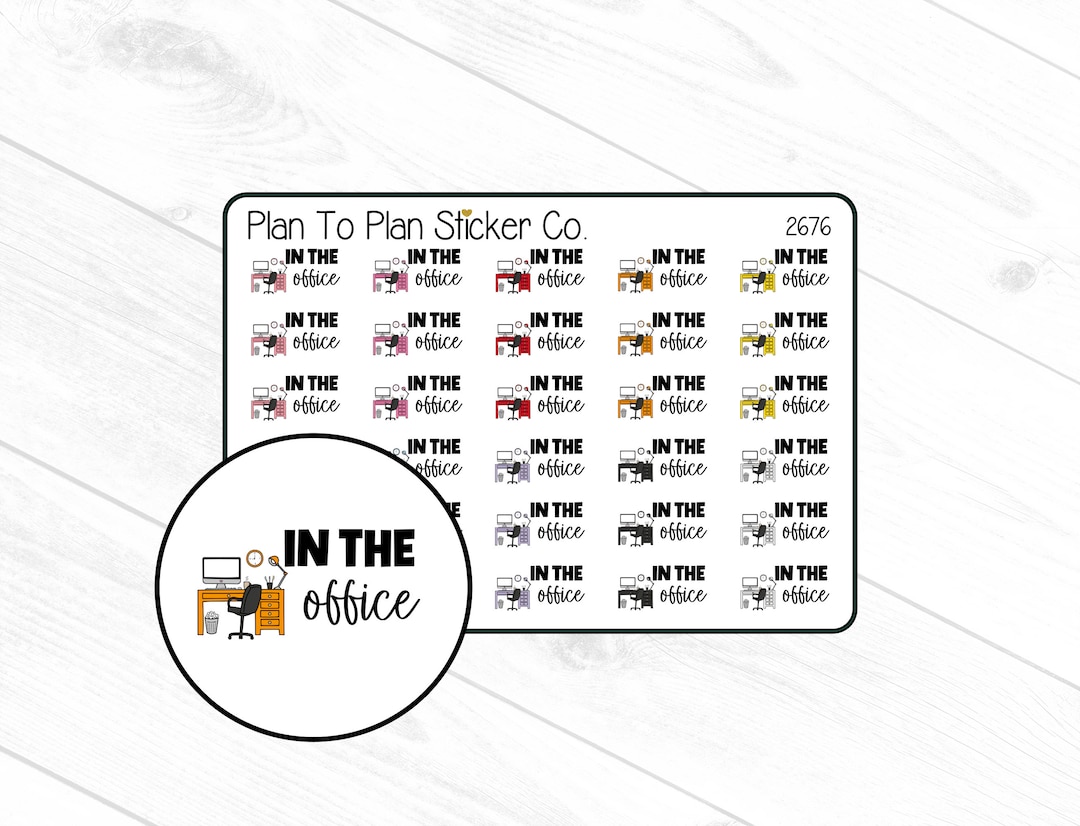 2676~~work in the Office Planner Stickers. - Etsy