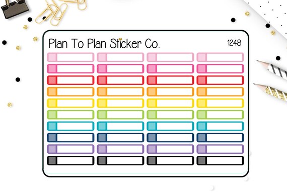 1248multi Color Little Labels Planner Stickers. | Etsy