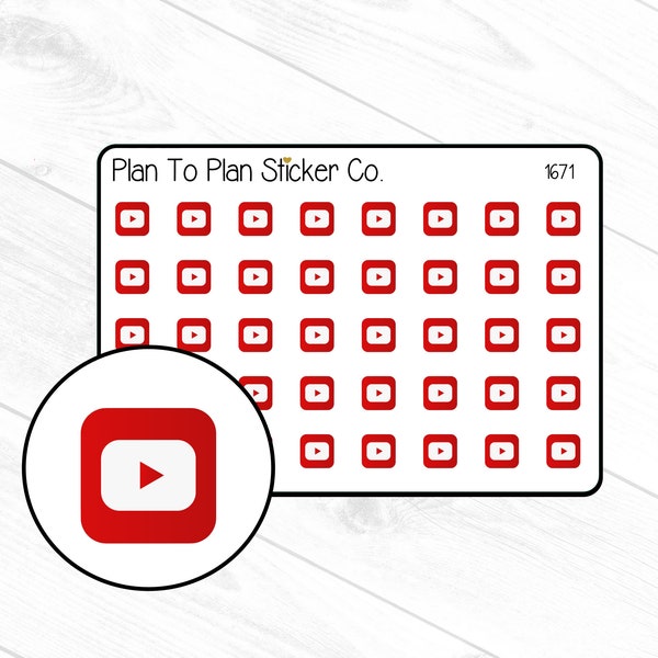 Youtube Stickers - Etsy