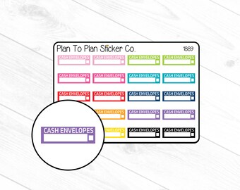 42 Cute Cash Envelopes/budget/save/money Planner Stickers - Etsy