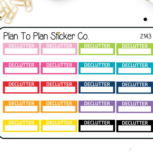 Declutter Planner - Etsy