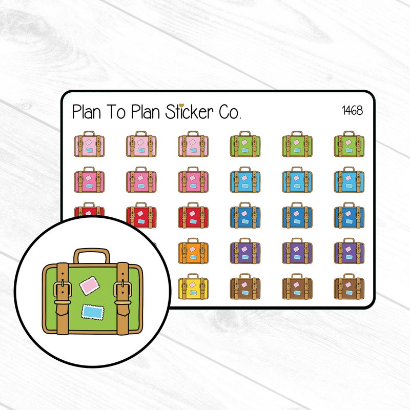 Suitcase Stickers - Etsy
