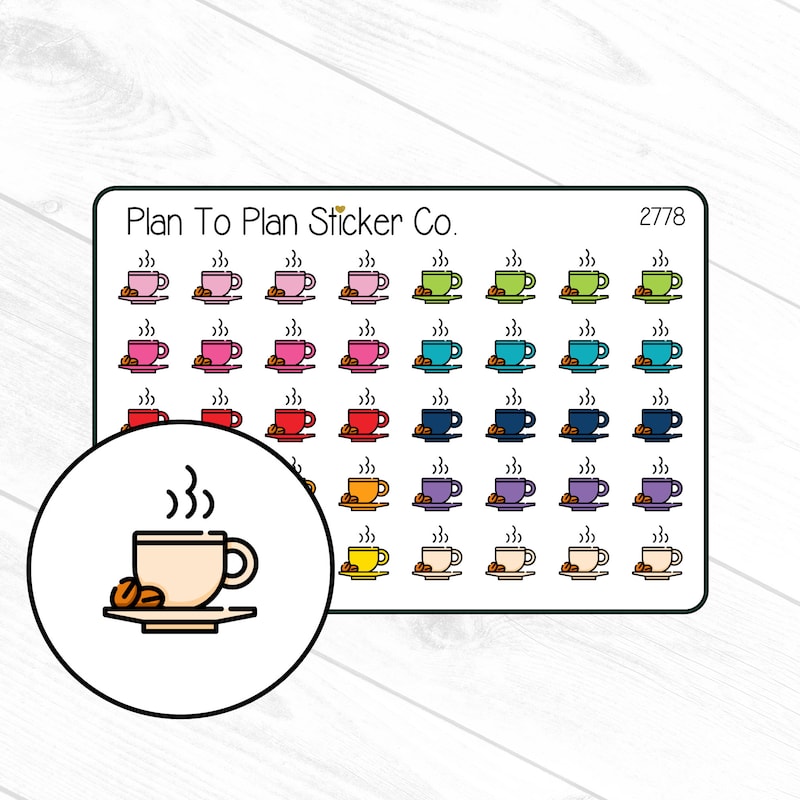 Coffee Reminder Stickers - Etsy