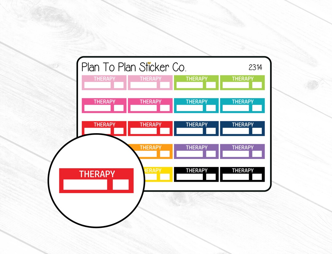 2314~~therapy Reminders Planner Stickers. - Etsy