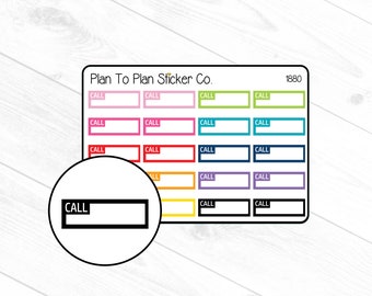 36 on Call Corner Planner Stickers Work Reminder Scheduling - Etsy