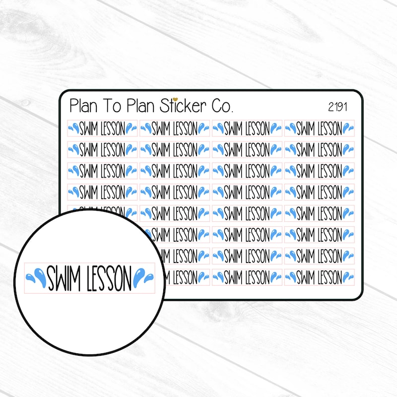 Swim Stickers - Etsy