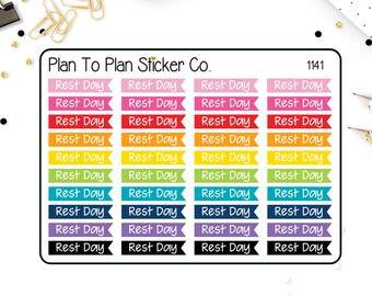 Rest Day Stickers - Etsy