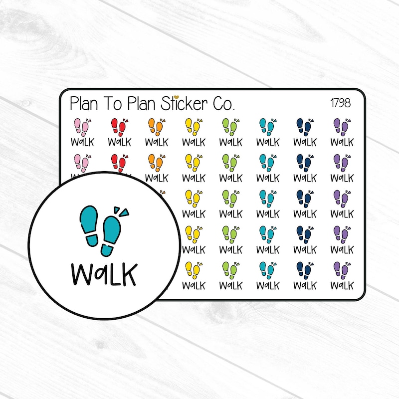 Walk Stickers - Etsy