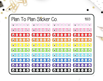 20 Cute Mood Tracker Planner Stickers - Etsy
