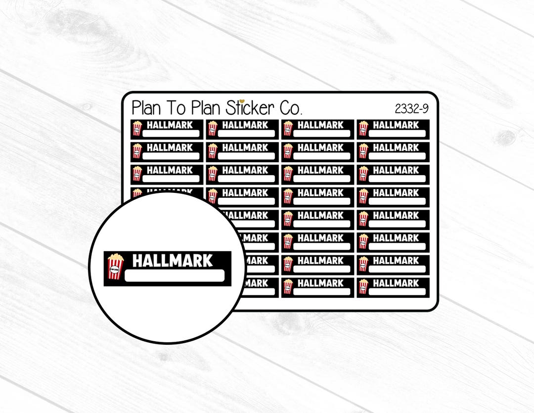 2332-9~~hallmark TV Boxes Planner Stickers. - Etsy