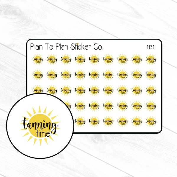 Tanning Stickers - Etsy