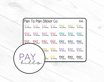 48 Cute Wifi Bill Icons/pay Bill/ Bills Reminder Planner Stickers - Etsy