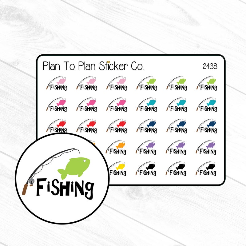 Fishing Stickers - Etsy