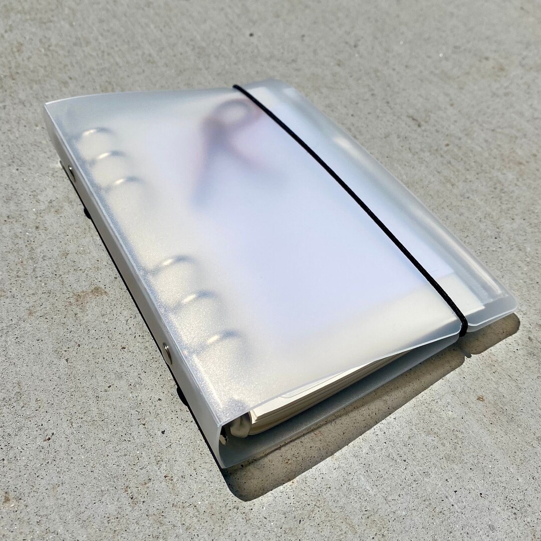 Transparent A6 Notebook Binder, Dotted Journal Paper, Stationery Clear ...