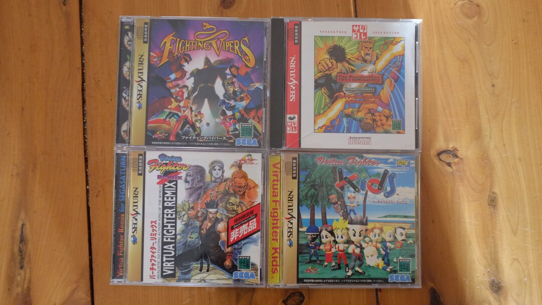 Sega Saturn CD Game Collection. Virtua Fighter, Fighting Vipers and ...