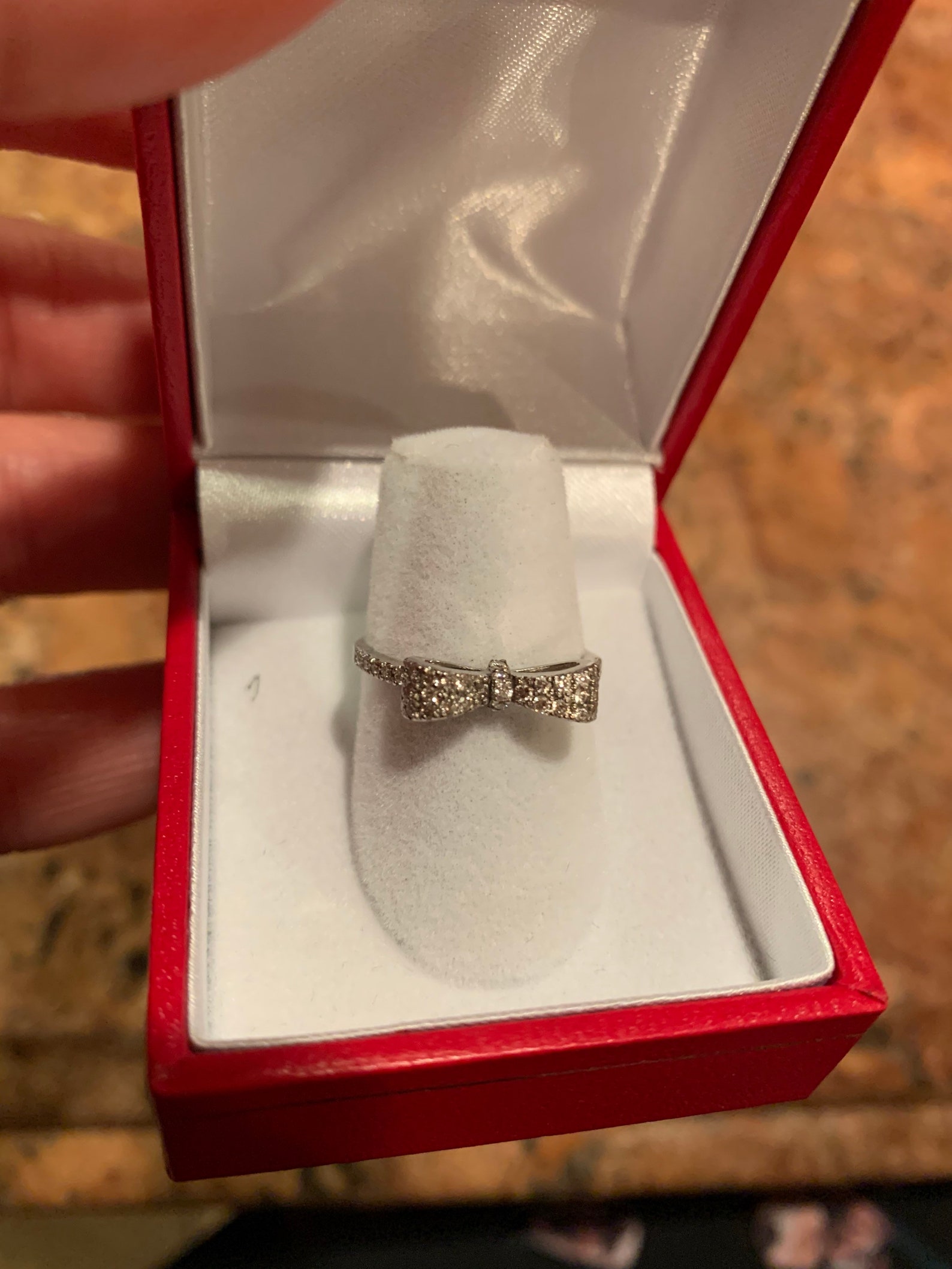 Diamond Bow Tie Ring in 14k Gold/.33 Ct Natural Diamonds - Etsy