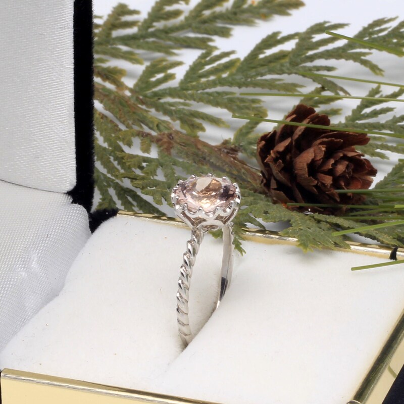 White Gold Morganite - Etsy