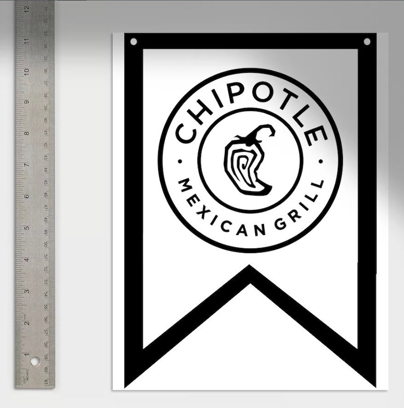 Chipotle Inspired Party Bunting Banner - Print at Home! - Etsy