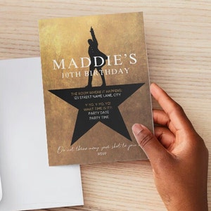Hamilton Birthday or Watch Party Invitation - Etsy