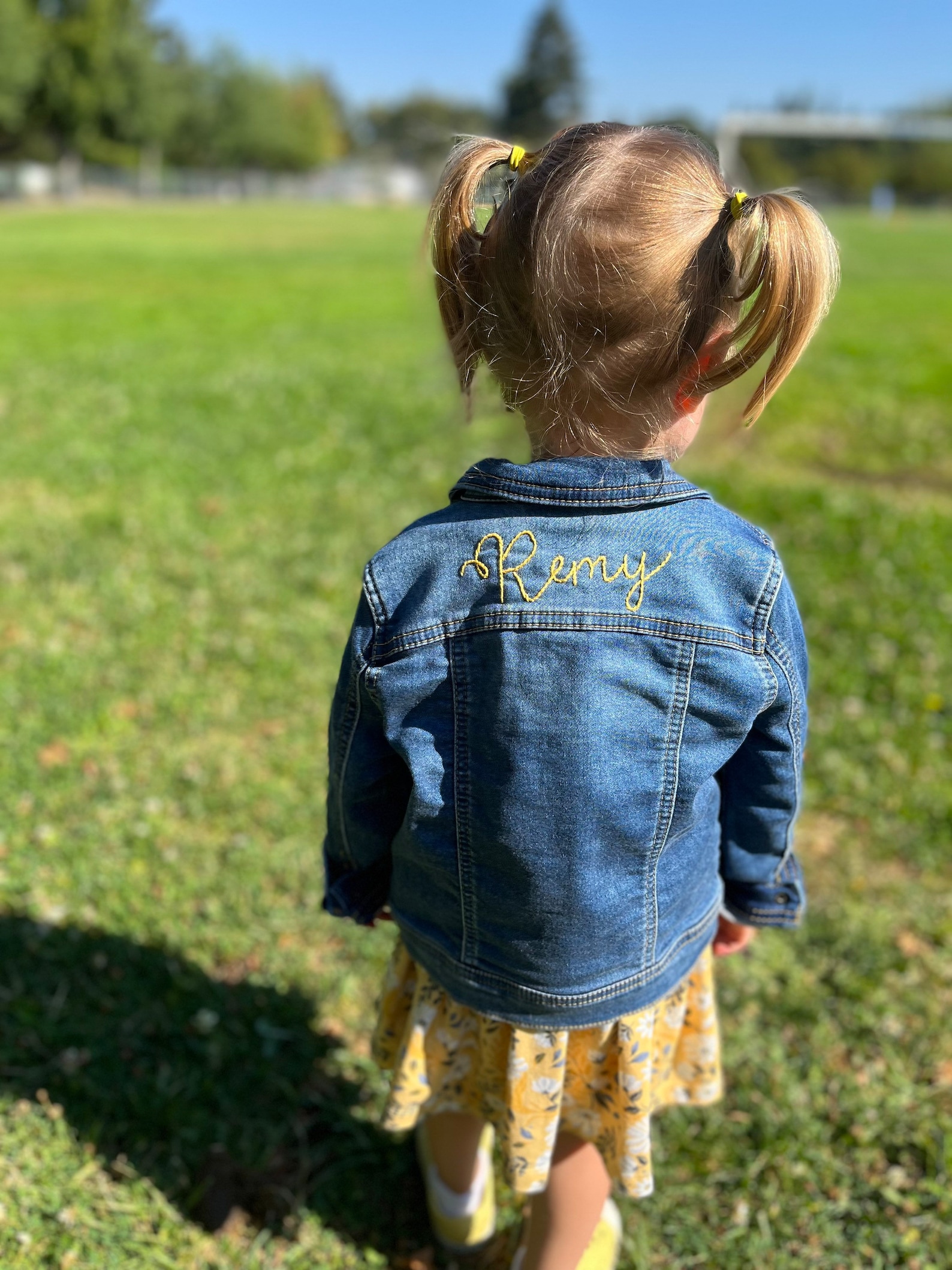Hand Embroidered Custom Denim Jacket - Etsy