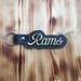 Rams Key Fob Ram Key Chain School Mascot School Spirit | Etsy
