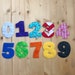 Felt Number Magnets | Fabric Refrigerator Numbers | Felt Numbers ...