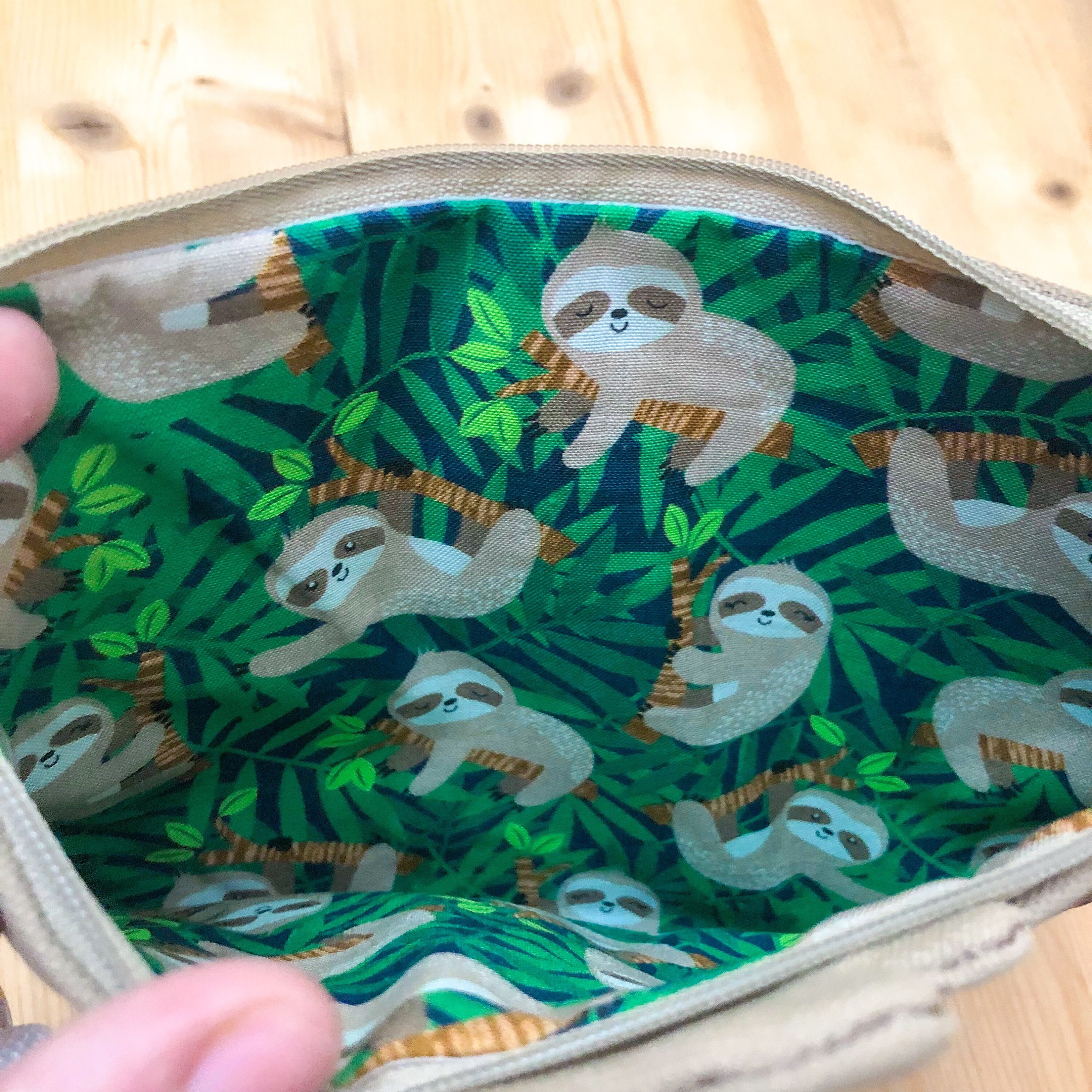 Sloth Zipper Purse Sloth Pouch Animal Face Bag Sloth | Etsy