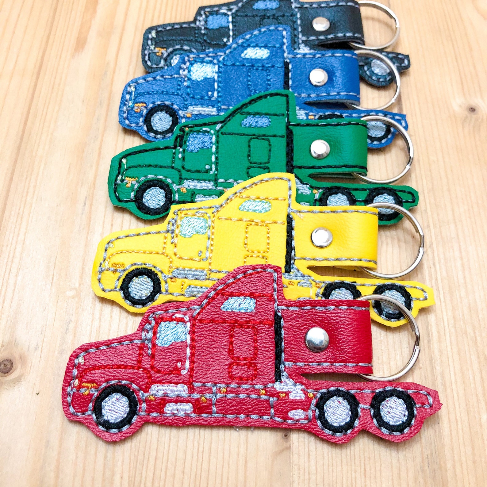 Semi Truck Driver Key Fob 18 Wheeler Key Chain Trucker - Etsy