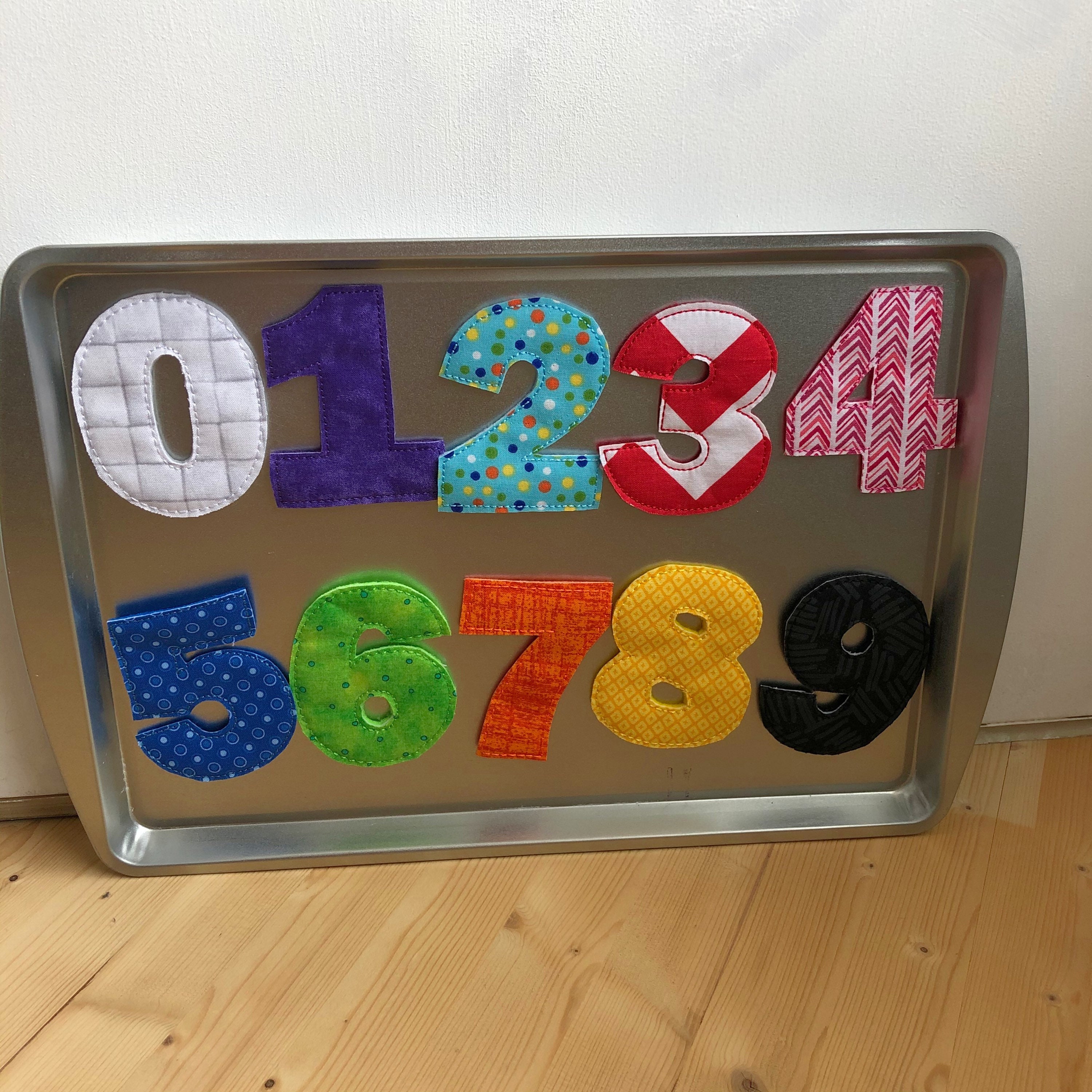 Felt Number Magnets | Fabric Refrigerator Numbers | Felt Numbers ...