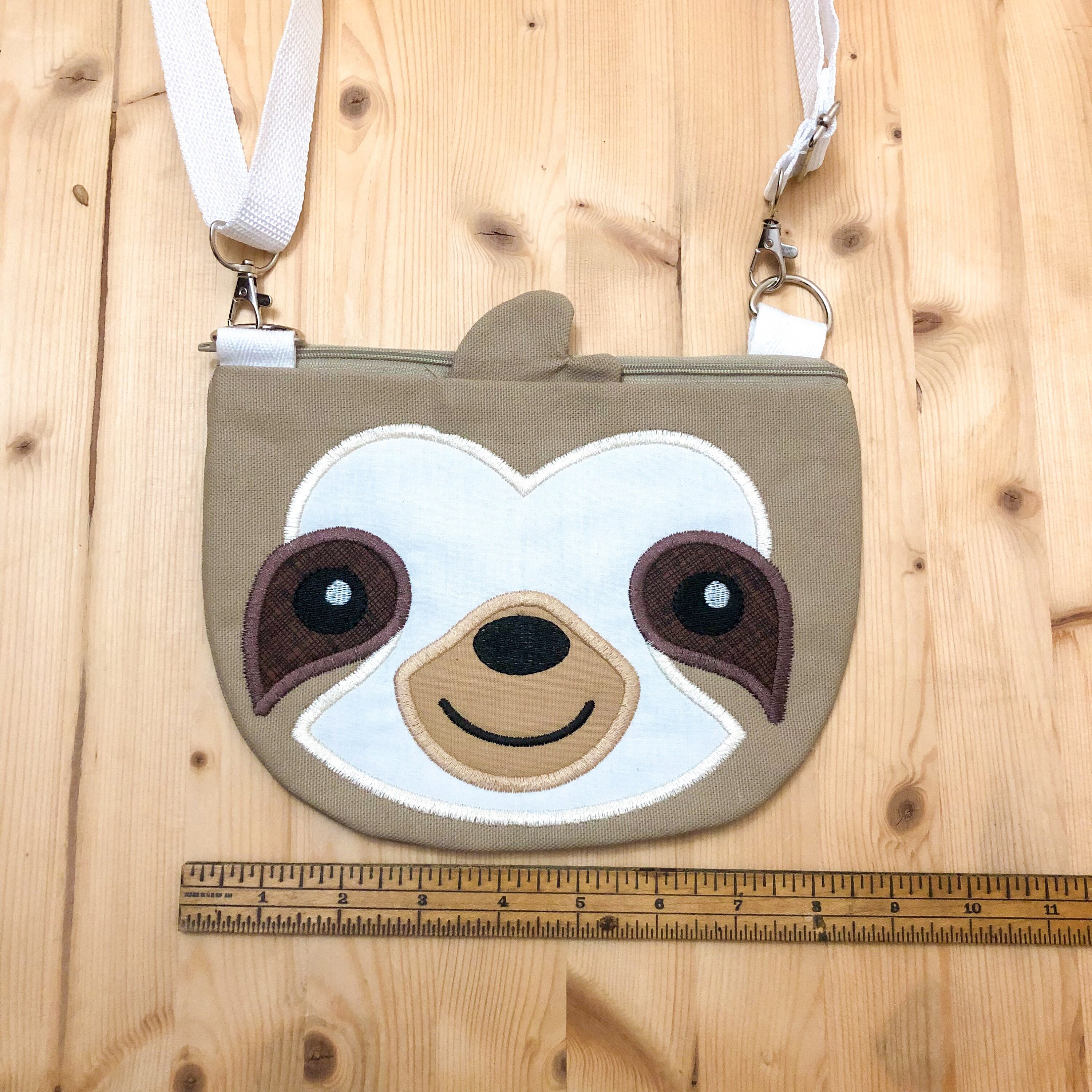 Sloth Zipper Purse Sloth Pouch Animal Face Bag Sloth - Etsy 日本