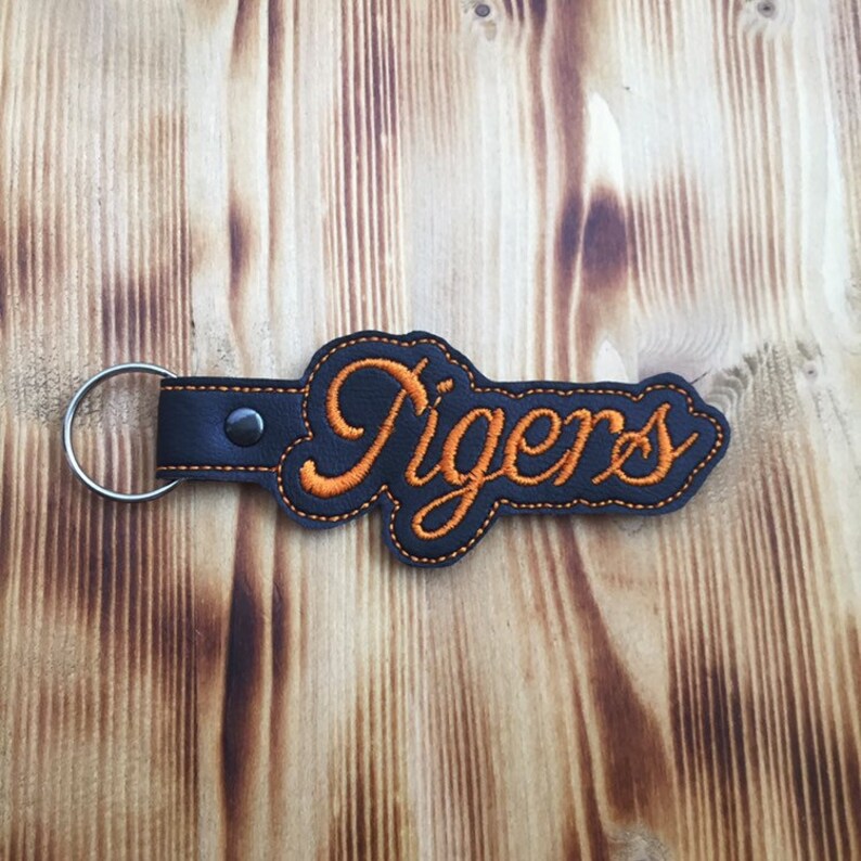 Tigers Key Fob Tiger Key Chain School Mascot School | Etsy