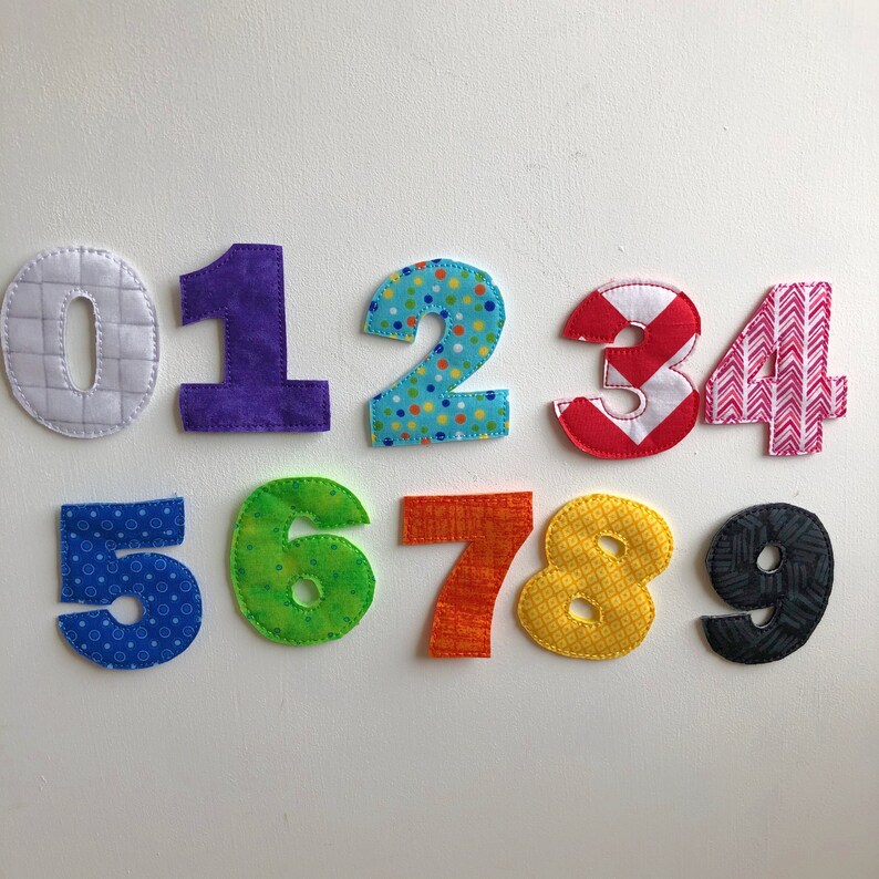 Felt Number Magnets Fabric Refrigerator Numbers Felt | Etsy