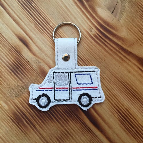Mail Truck Key Chain Usps Keychain Postal Worker Gift - Etsy