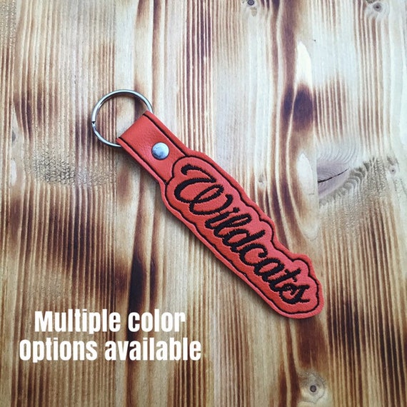 Wildcats Key Fob Wildcat Key Chain School Mascot School | Etsy