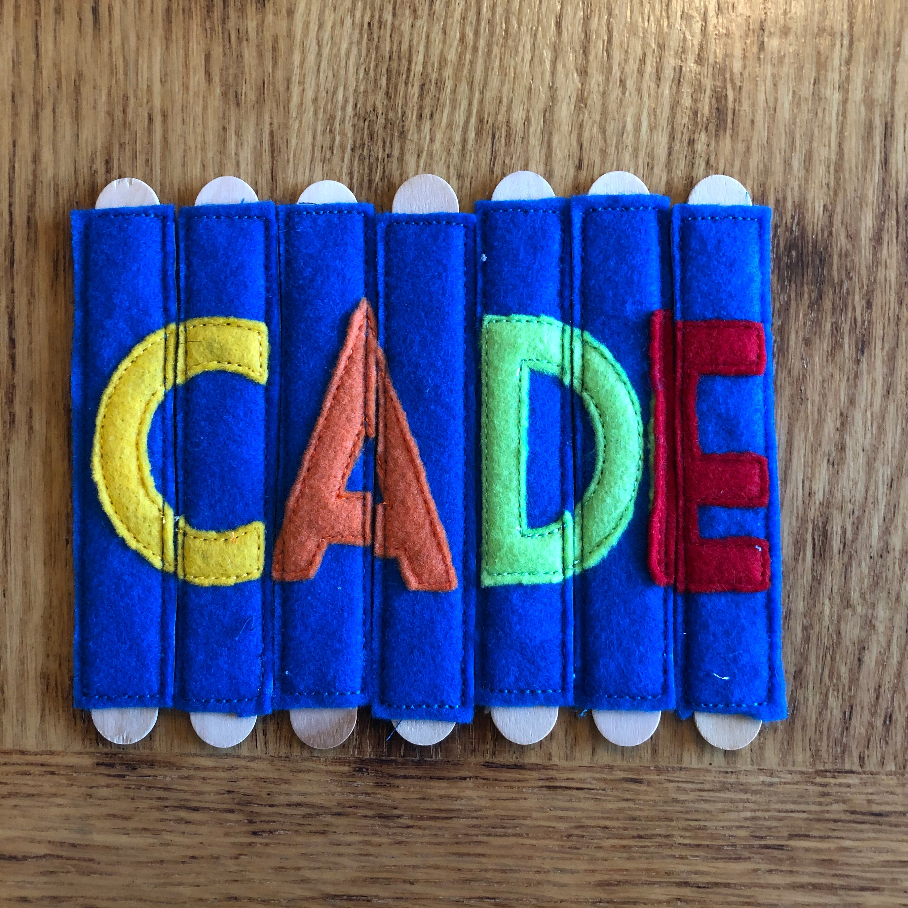 Personalized Name Stick Puzzle Customized Felt Puzzle - Etsy