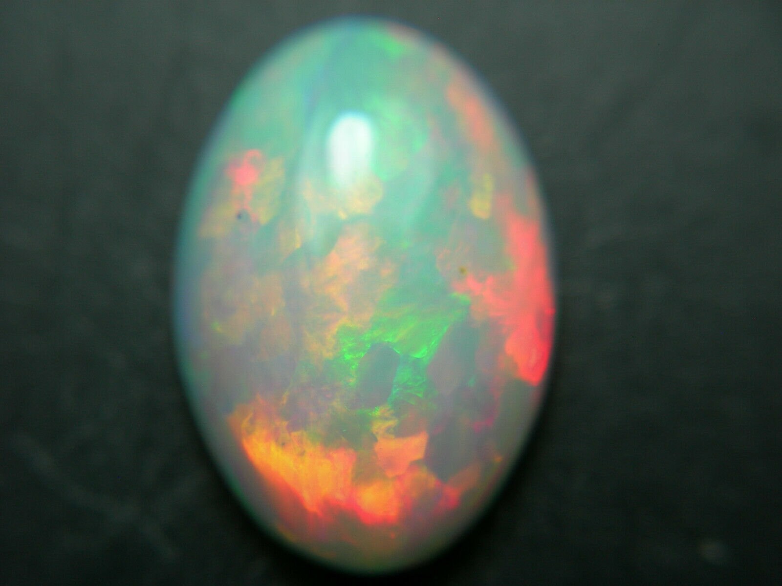 3.44cts rare Precious Welo Opal Cab Ethiopia Play of Color | Etsy