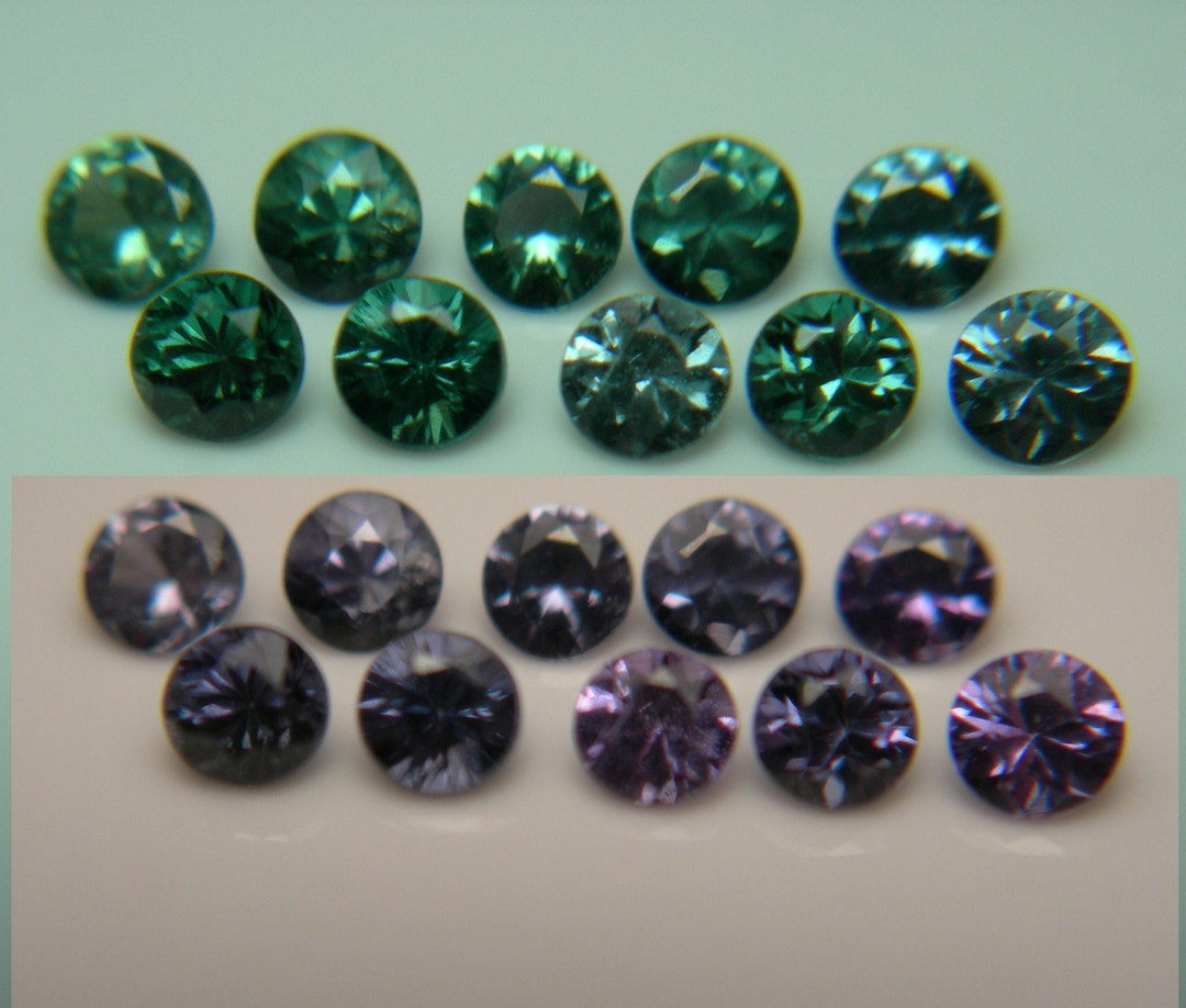 10 Very Rare Color Change Bekily Garnet Gems Green to Purple Diamond ...