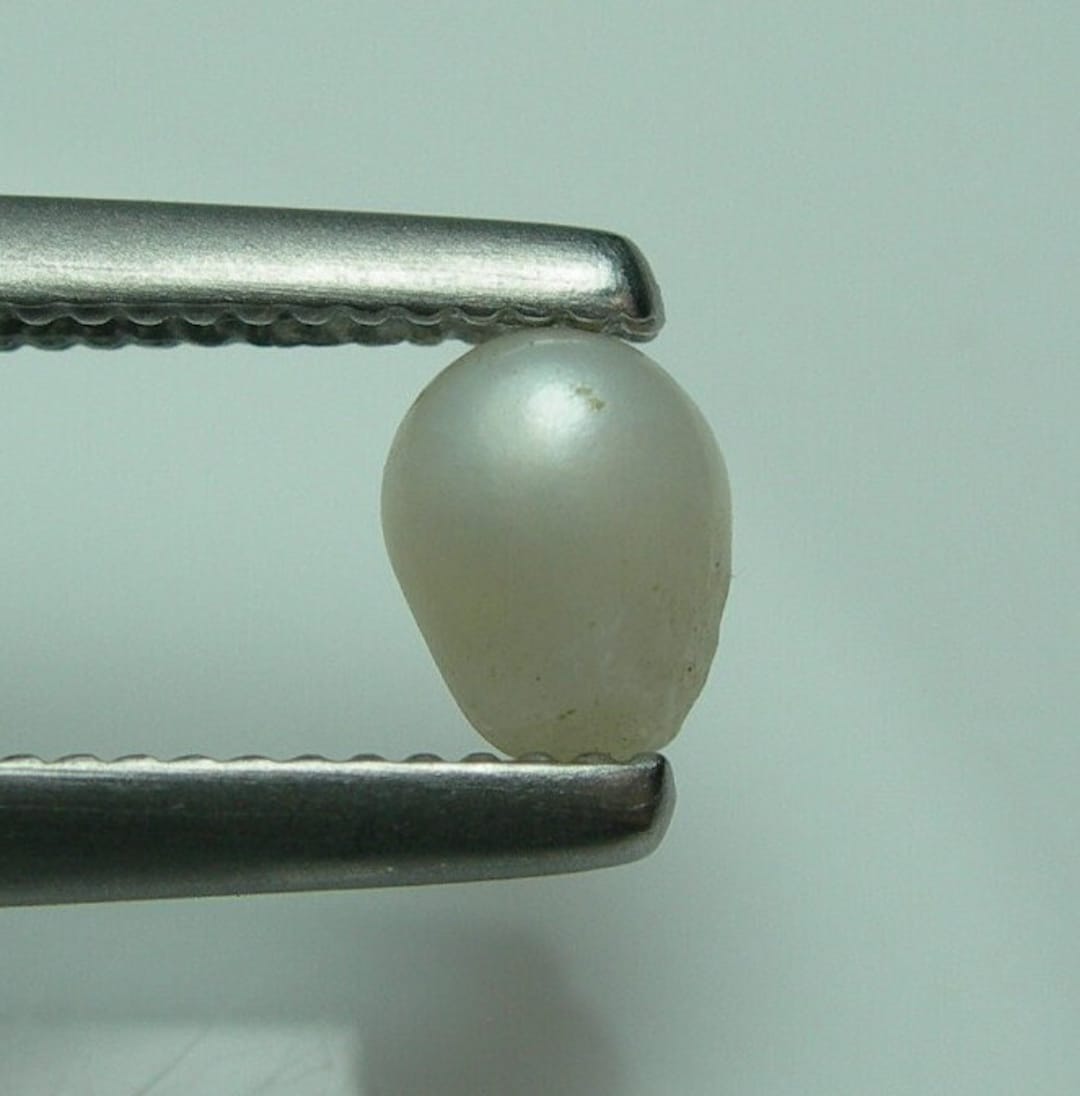 Rare NATURAL MISSISSIPPI River Pearl Uncultured Drop Button Shaped ...
