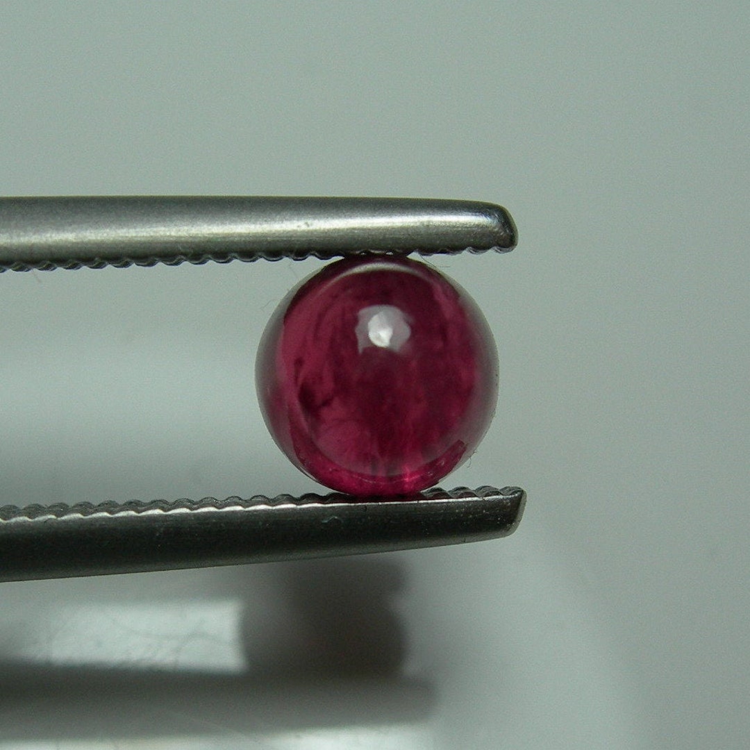 1.35ct Rare Red Winza Ruby Gem Cabochon Tanzania FLUORESCNET Natural ...