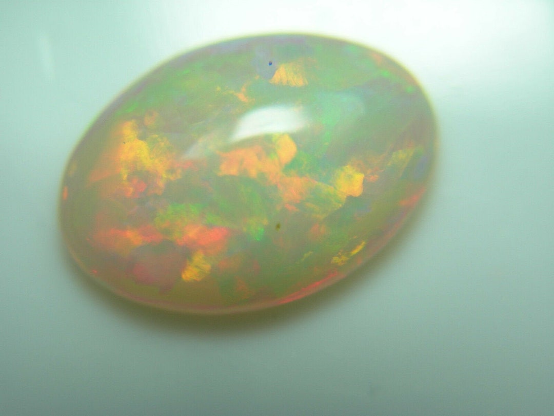 3.44cts Rare Precious Welo Opal Cab Ethiopia Play of Color - Etsy