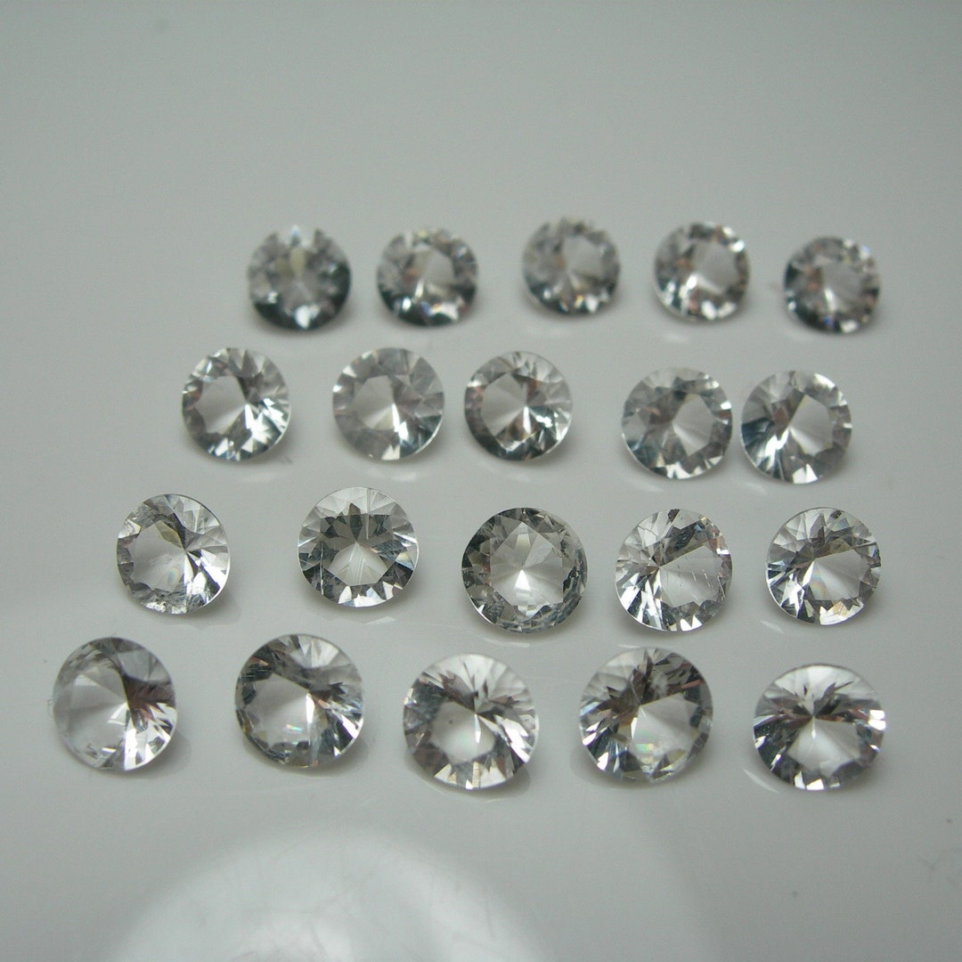 20 Colorless Pollucite Gem Pakistan Natural Untreated Gemstone Zeolite ...