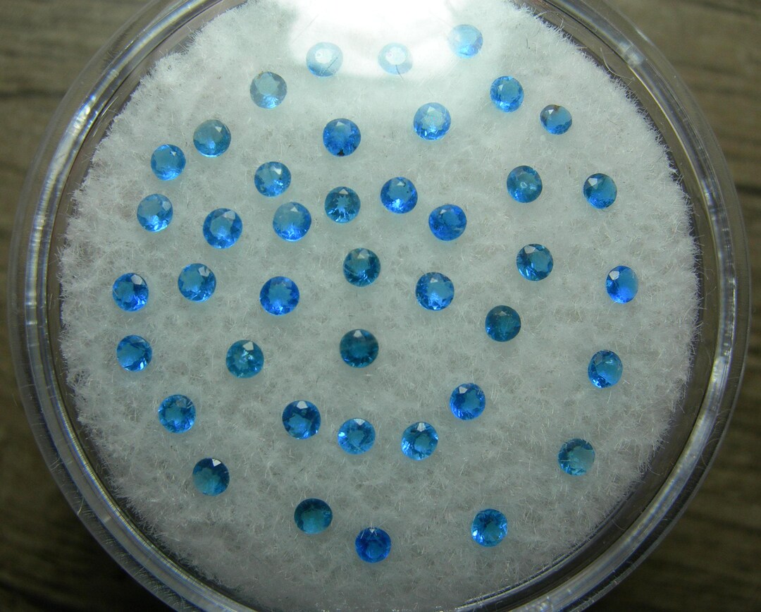40 HAUYNITE Gems Uber Rare Electric Blue Hauyn Hauyne Eiffel Germany ...