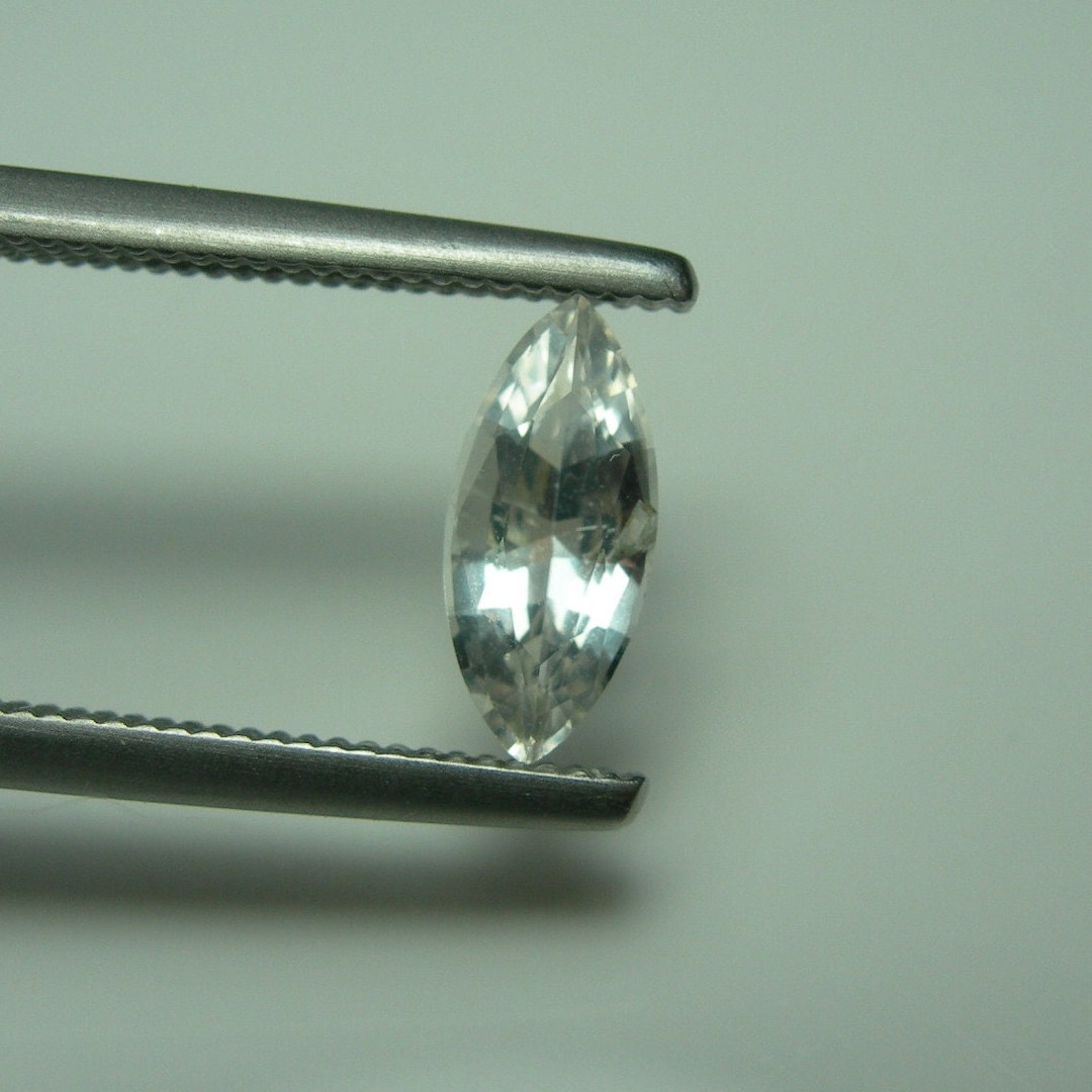 0.79ct Very Rare White Jeremejevite Gem Colorless Gemstone Madagascar ...