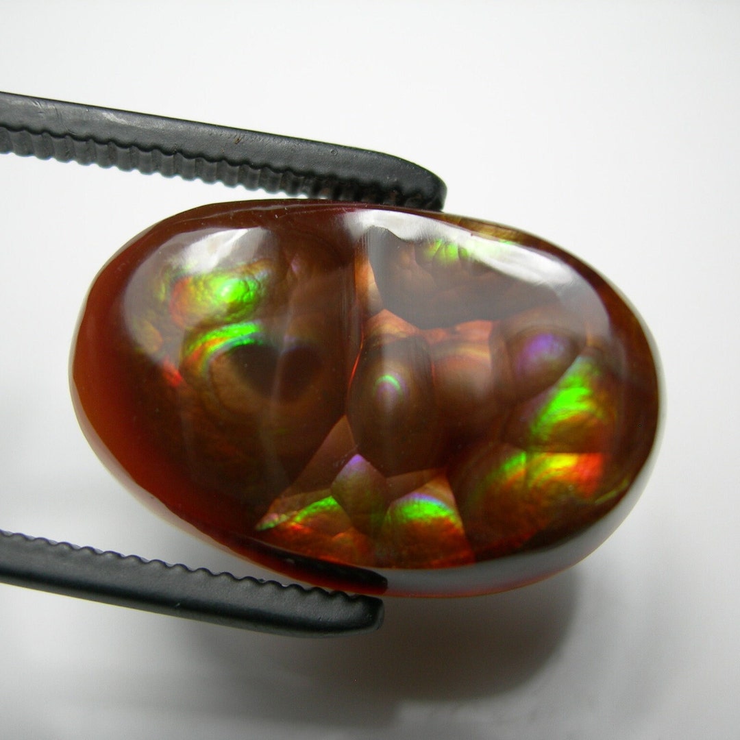 27.80ct Rare Fire Agate Gem Cab Slaughter Mountain Arizona Natural ...