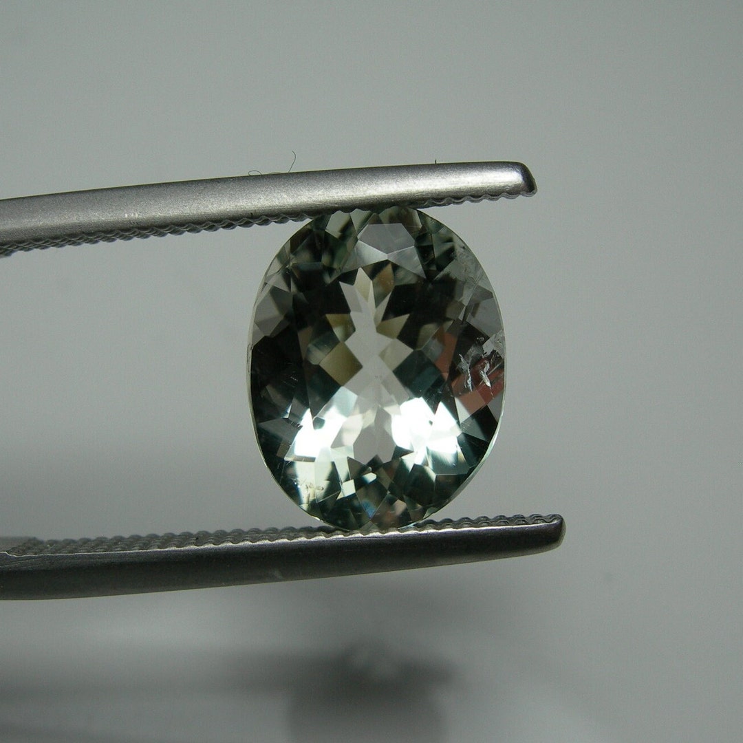 3.06ct Very Rare Polar Feldspar Oligoclase Gem Pale Minty Green Kenya ...