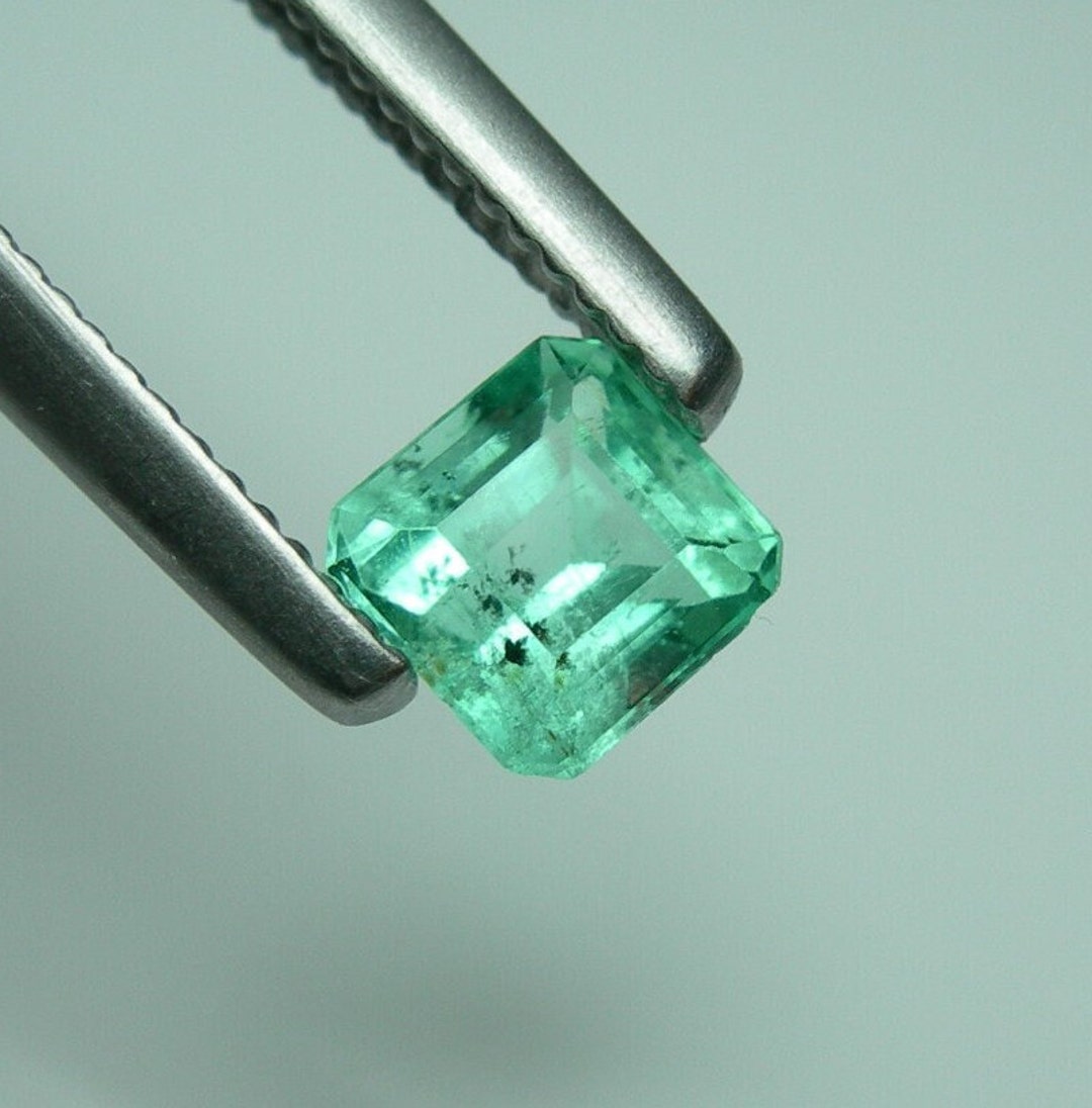 0.40ct Rare Natural COLOMBIAN EMERALD Gemstone Green Gem Genuine ...