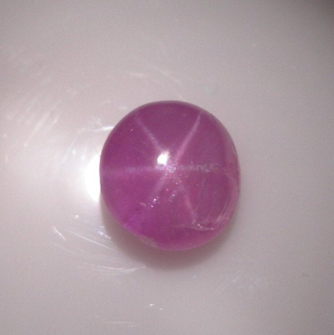 CLOSEOUT 2.35ct Rare PINK Burmese Star Sapphire 6-ray UNHEATED Gemmy ...
